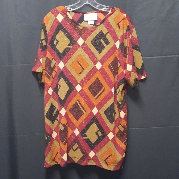 Delta Burke | Tops | Vtg 9 Delta Burke Collection Diamond Pattern Top ...